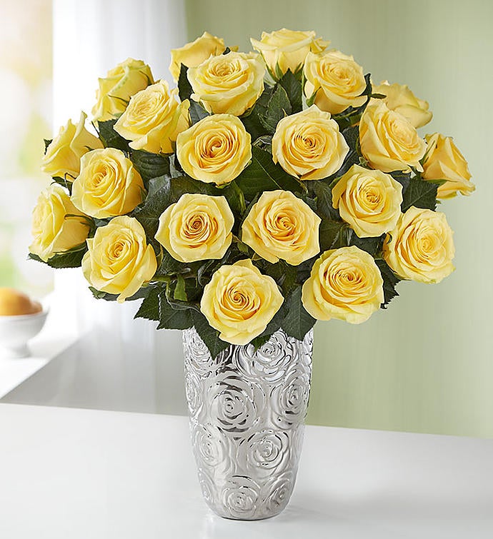 Two Dozen Yellow Roses