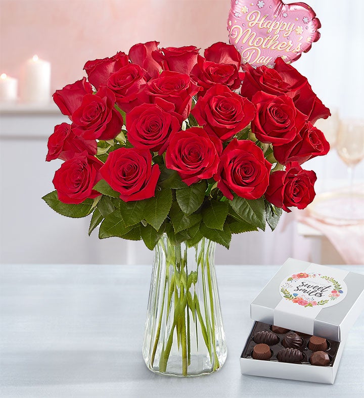 Two Dozen Red Roses for Mother's Day| 1800Flowers.com - 104942 Two Dozen Red Roses for Mother's Day| 1800Flowers.com - 104942