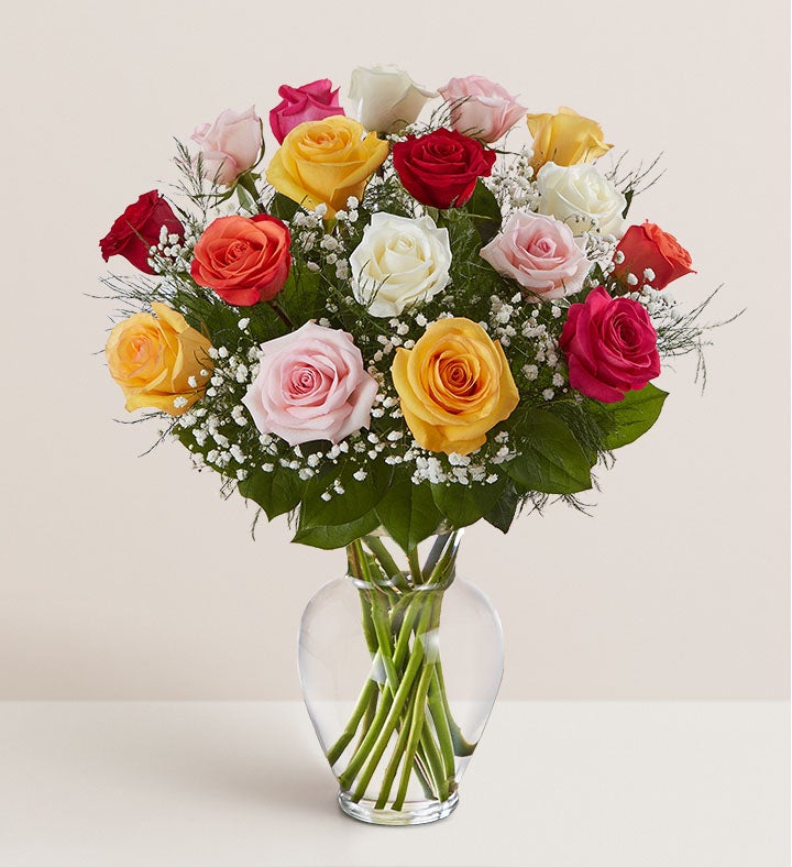 Rose Elegance™ Premium Long Stem Assorted Roses | 1800Flowers - 1503
