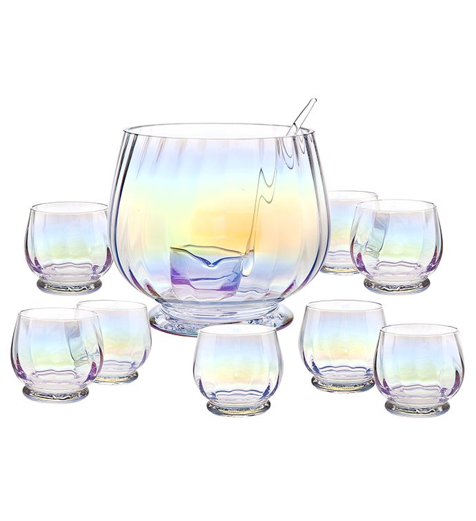 Monterey 10 pc Punch Bowl Set