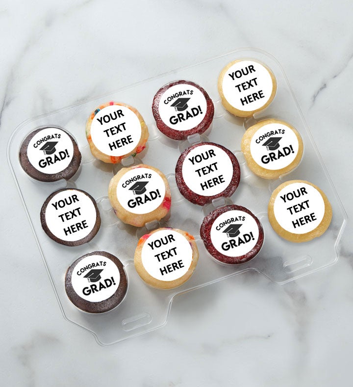 12-24 Mini Congrats Grad Cupcakes
