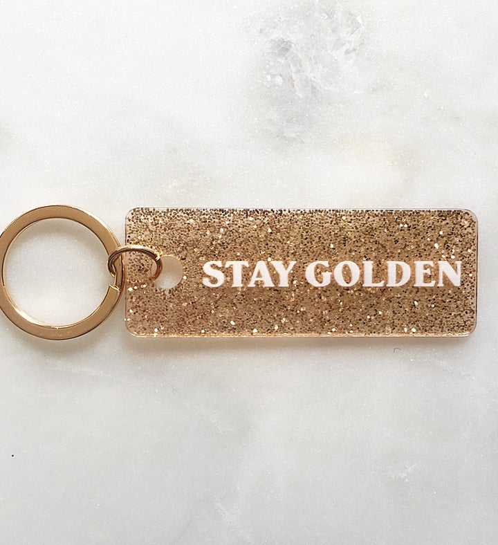 STAY GOLDEN KEYCHAIN | 1800flowers.com
