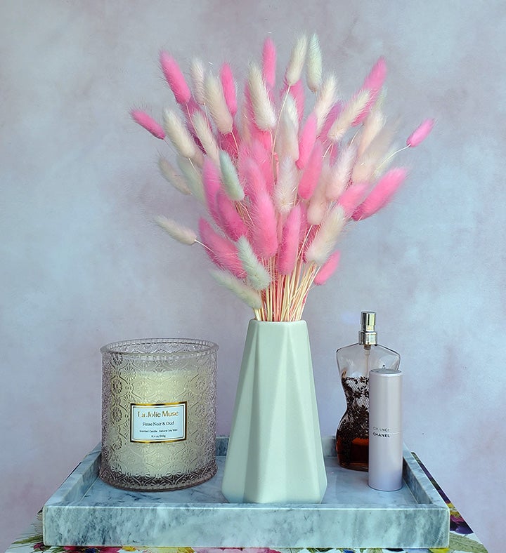 Pink Bunny Tails Dried Floral Bouquet | 1800Flowers.com