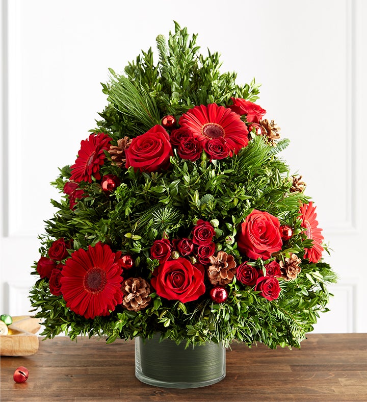 Crimson Christmas Tree™ | 1800Flowers.com