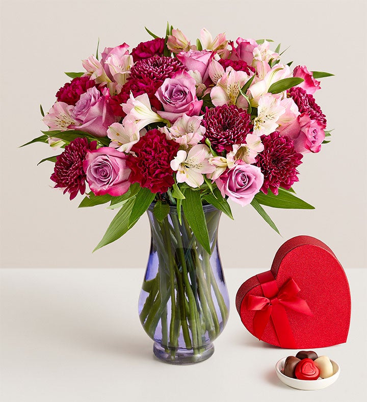Lavender Romance Valentine Bouquet | 1800Flowers