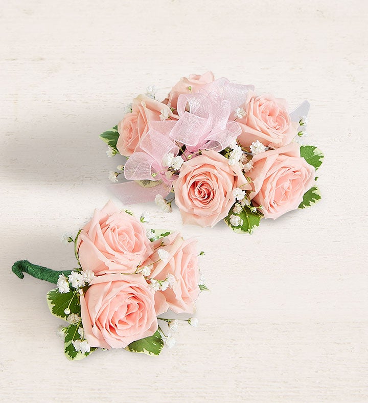Pink Rose Corsage Rose Wrist Corsage