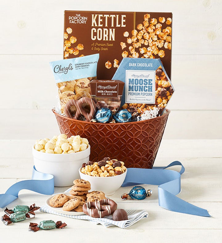 Premier Favorites Sweets & Treats Basket | 1800Flowers.com