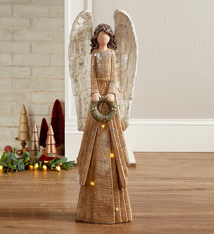 Glistening Holiday Angel- 28” | 1800Flowers