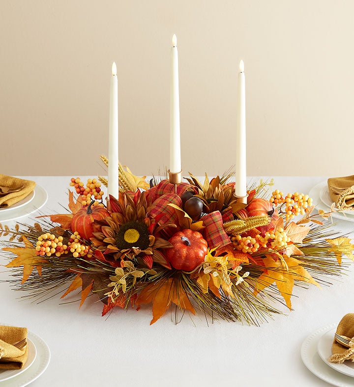 Autumn Foliage Centerpiece | 1800Flowers.com