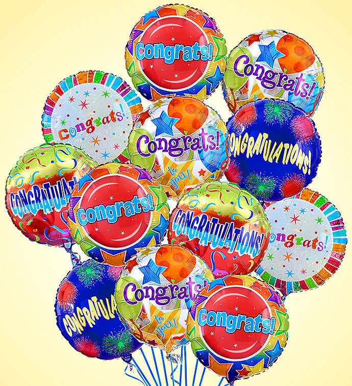 Air-Rangement® - Congratulations Mylar Balloons from 1-800-FLOWERS.COM
