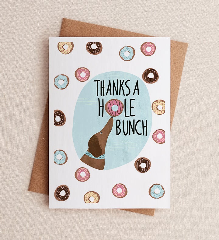 Thanks A Hole Bunch Thank You Greeting Card | 1800Flowers.com