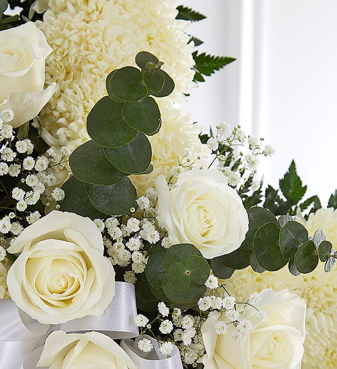 Peace & Prayers™ White Standing Cross | 1800Flowers.com - 91198