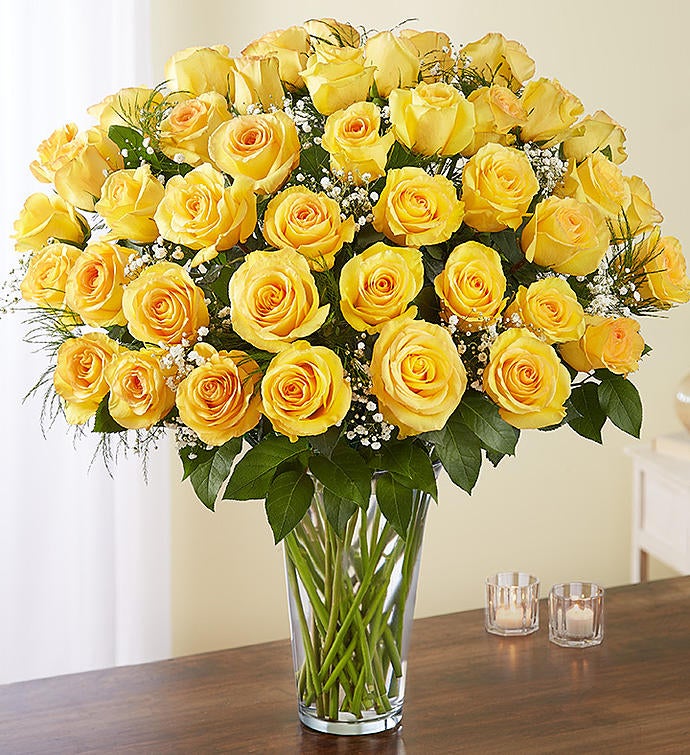 Ultimate Elegance™ Long Stem Yellow Roses | 1800Flowers.com - 98712
