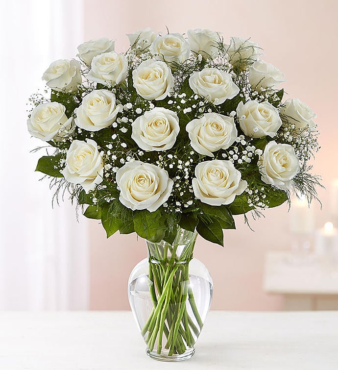 Ultimate Elegance™ Long Stem White Roses | 1800Flowers.com - 98714