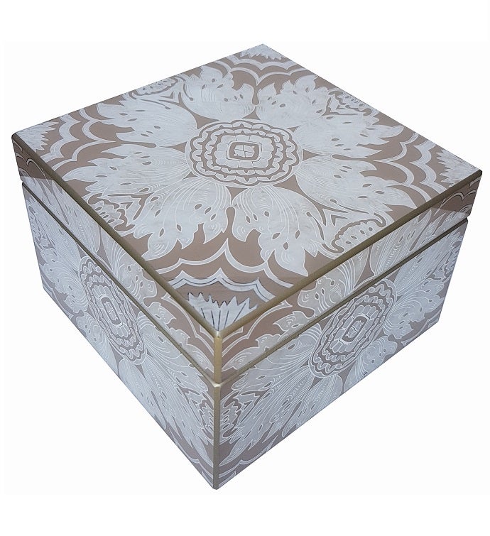 Handmade Reverse Painted Mirror Square Box | 1800Flowers.com - MK000949