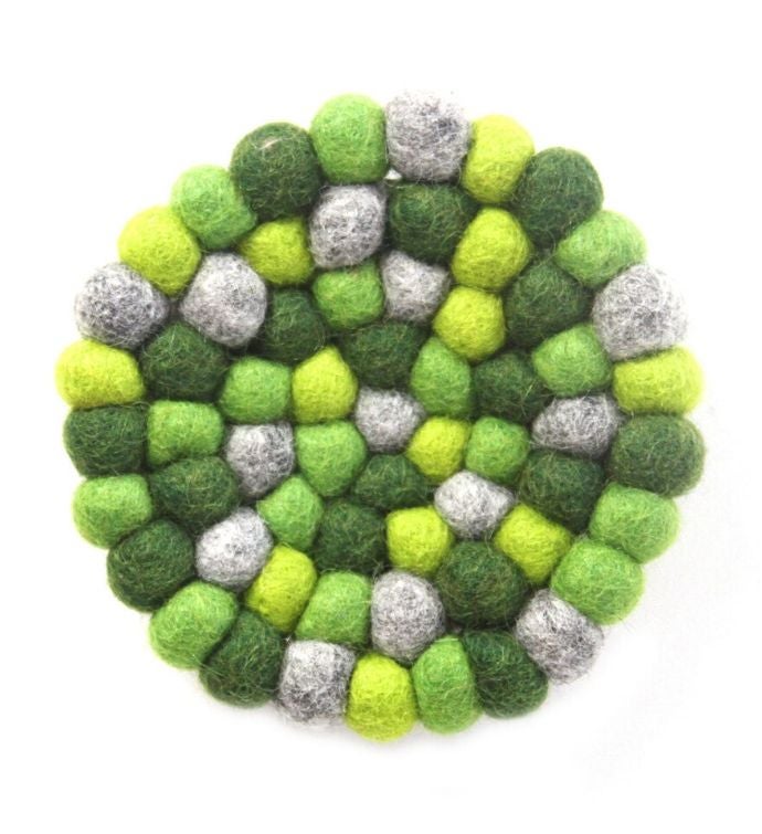 Hand Crafted Felt Ball Wool Trivet From Nepal | 1800Flowers.com | MK006532