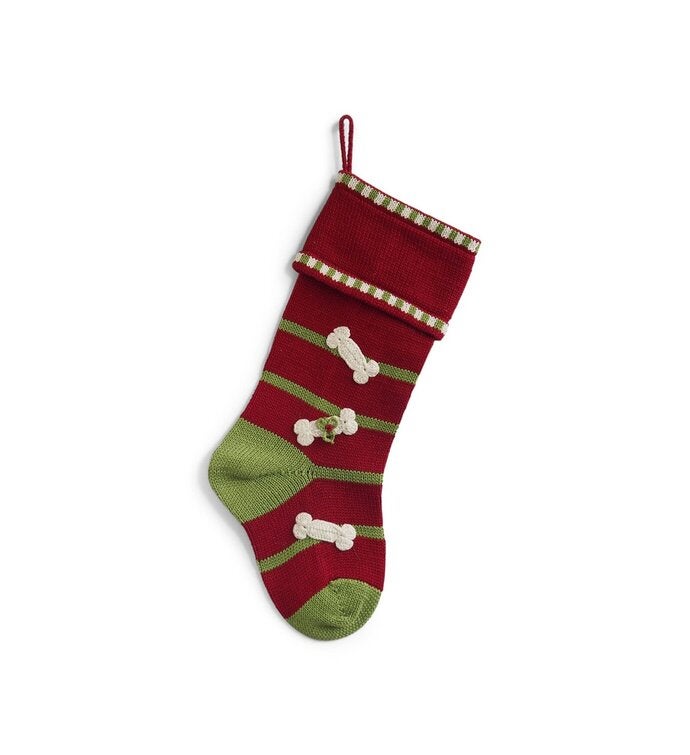 Dog Bone Stocking Red |1800flowers.com| MK009369