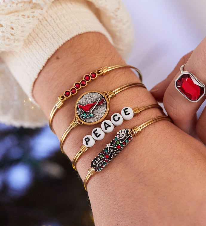 Holiday Medley Bangle Bracelet | Marketplace | 1800Flowers