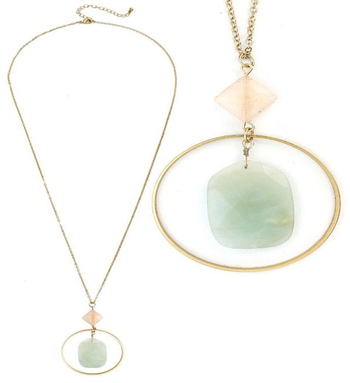 Precious Stone Long Necklace | Marketplace | 1800Flowers