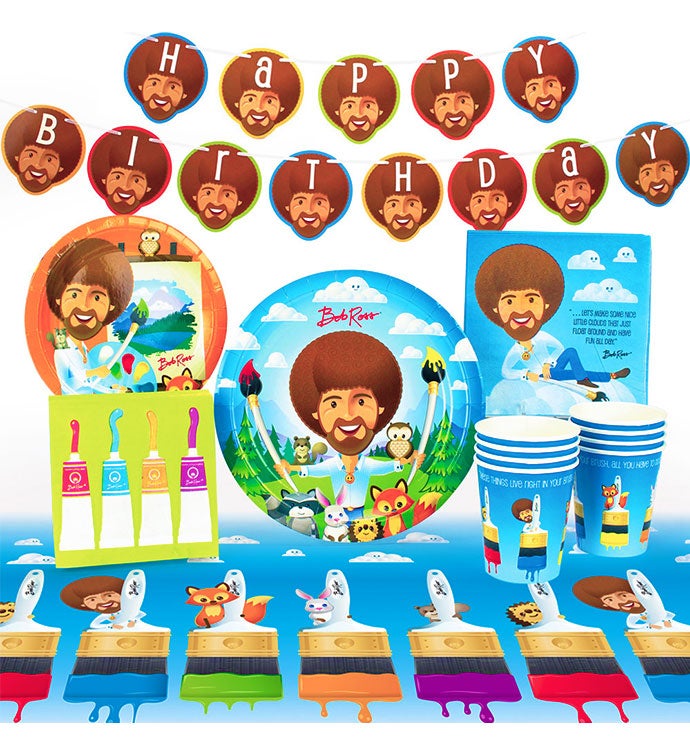 Bob Ross and Friends Party Pack for 8 | Marketplace | 1800Flowers