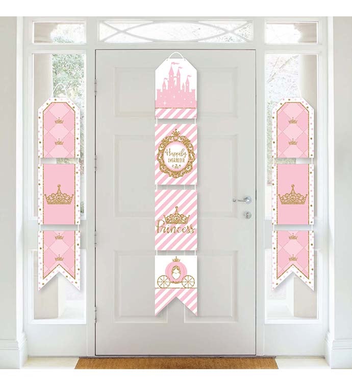Little Princess Crown Hanging Vertical Paper Banners | Marketplace ...