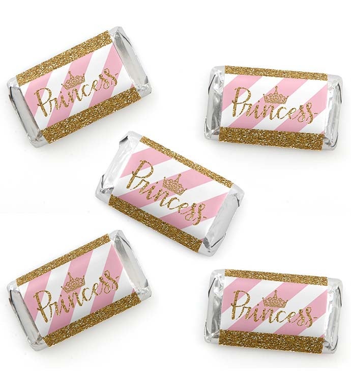 Little Princess Crown Mini Candy Bar Wrapper Stickers | Marketplace ...