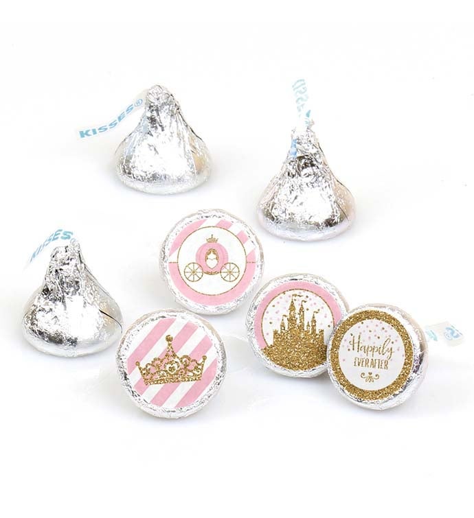 Little Princess Crown Round Candy Sticker Favors | Marketplace ...