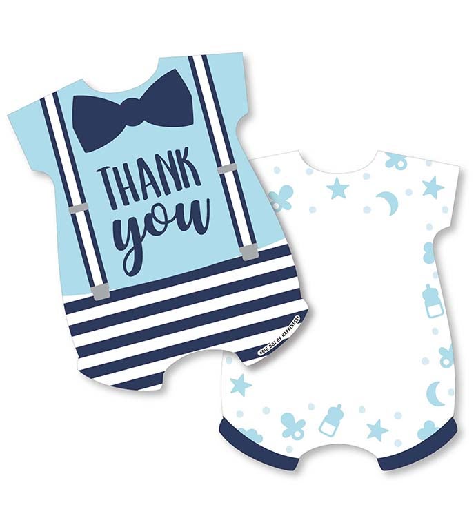 Its A Boy Shaped Thank You Cards With Envelopes | Marketplace | 1800Flowers