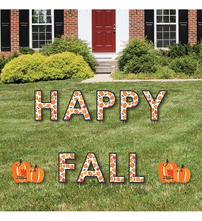 Fall Pumpkin Lawn Decor Thanksgiving Yard Signs | Marketplace | 1800Flowers