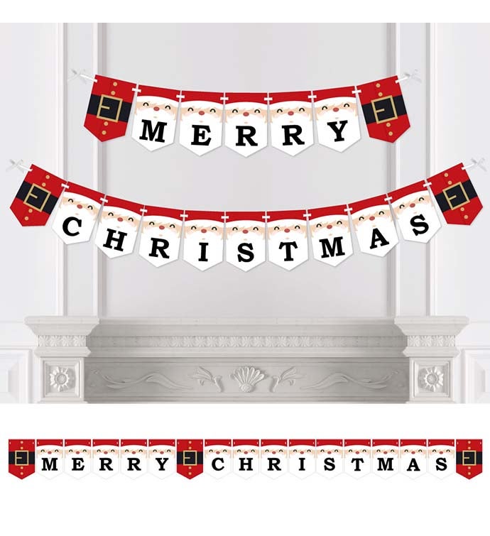 Jolly Santa Claus Christmas Bunting Banner | Marketplace | 1800Flowers
