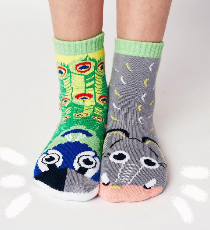 Peacock Elephant Pals Socks | Marketplace | 1800Flowers