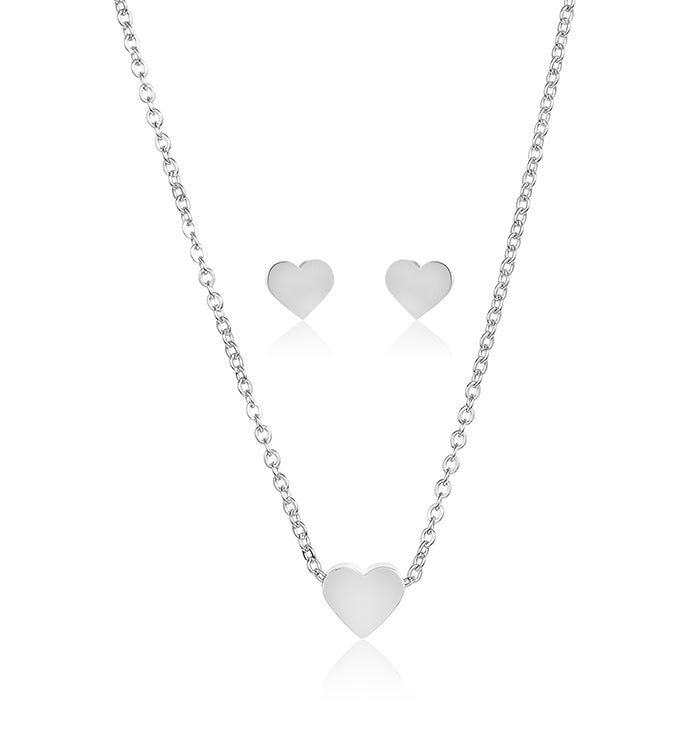 Heart Necklace And Stud Earrings Set | Marketplace | 1800Flowers