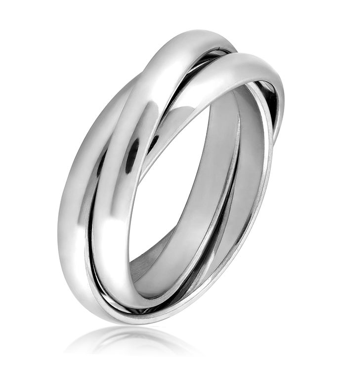 Womens Polished Triple Intertwined Ring | Marketplace | 1800Flowers