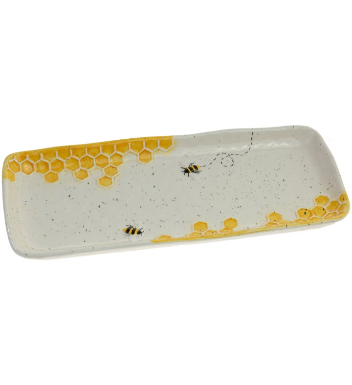 Sunny Bee Rectangle Plate | Marketplace | 1800Flowers