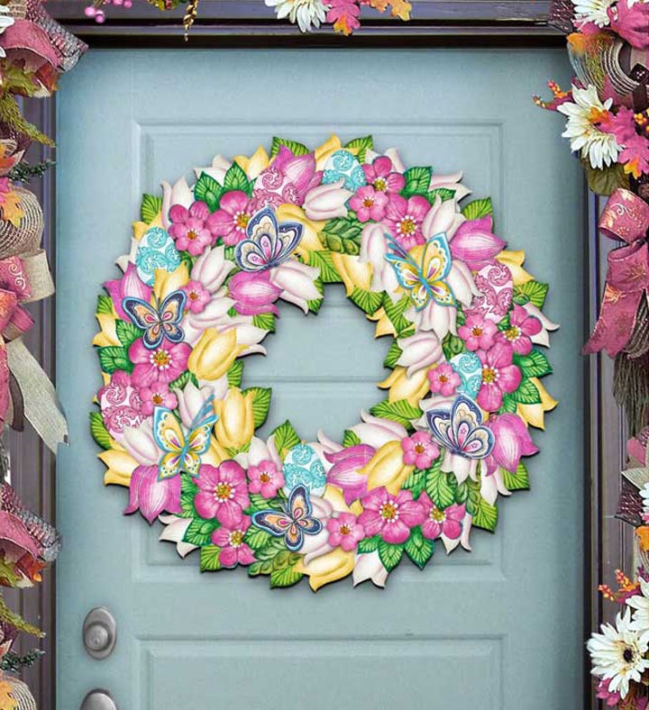 Spring Wreath Decorative Door Decor | Marketplace | 1800Flowers