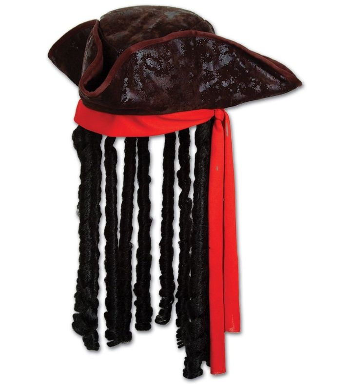 Caribbean Pirate Hat With Bandanna Dreadlocks | Marketplace | 1800Flowers