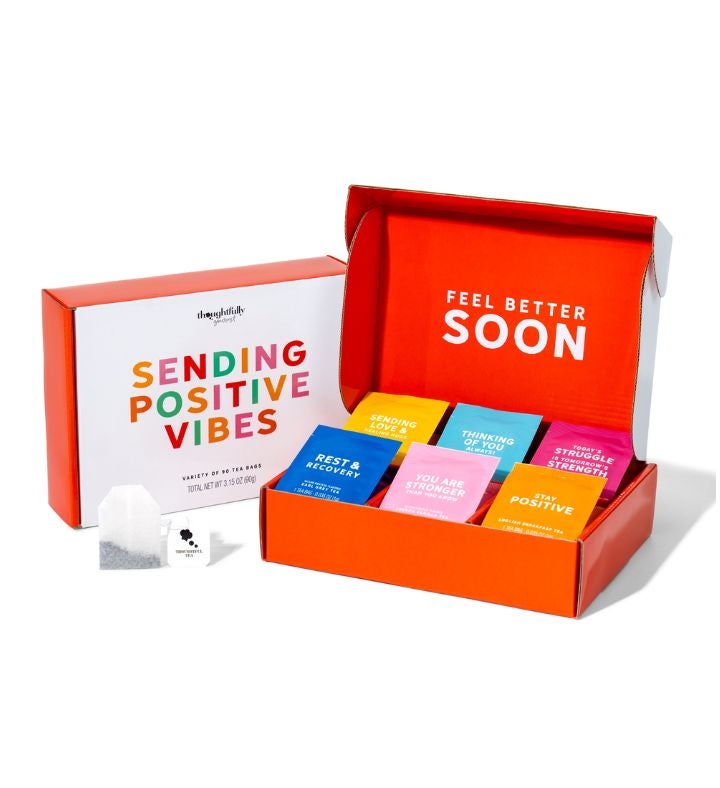 Sending Positive Vibes Tea Gift Set Of 90 | Marketplace | 1800Flowers